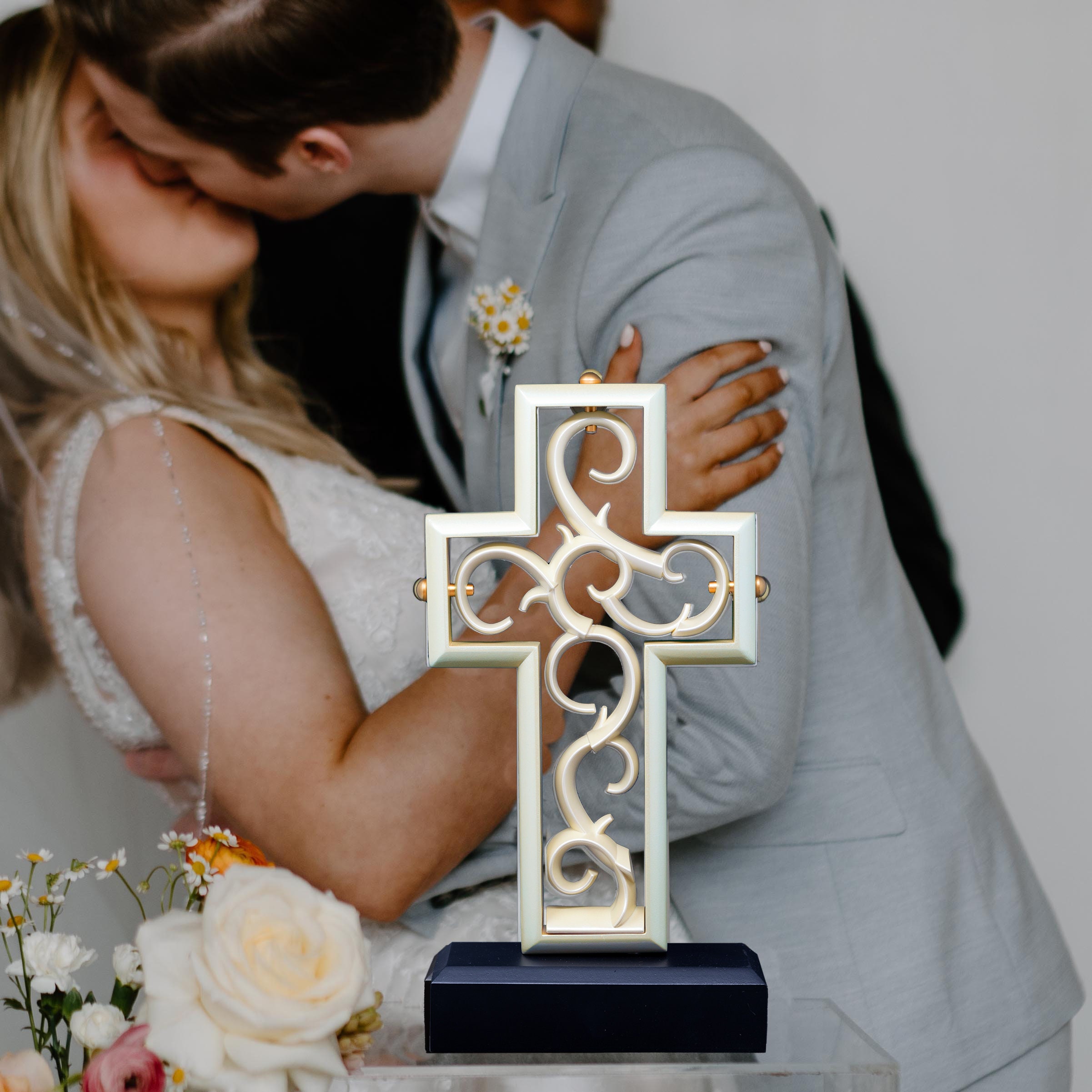 Unity Cross ® Ivory Color Wedding Cross Unity Candle Unity - Etsy