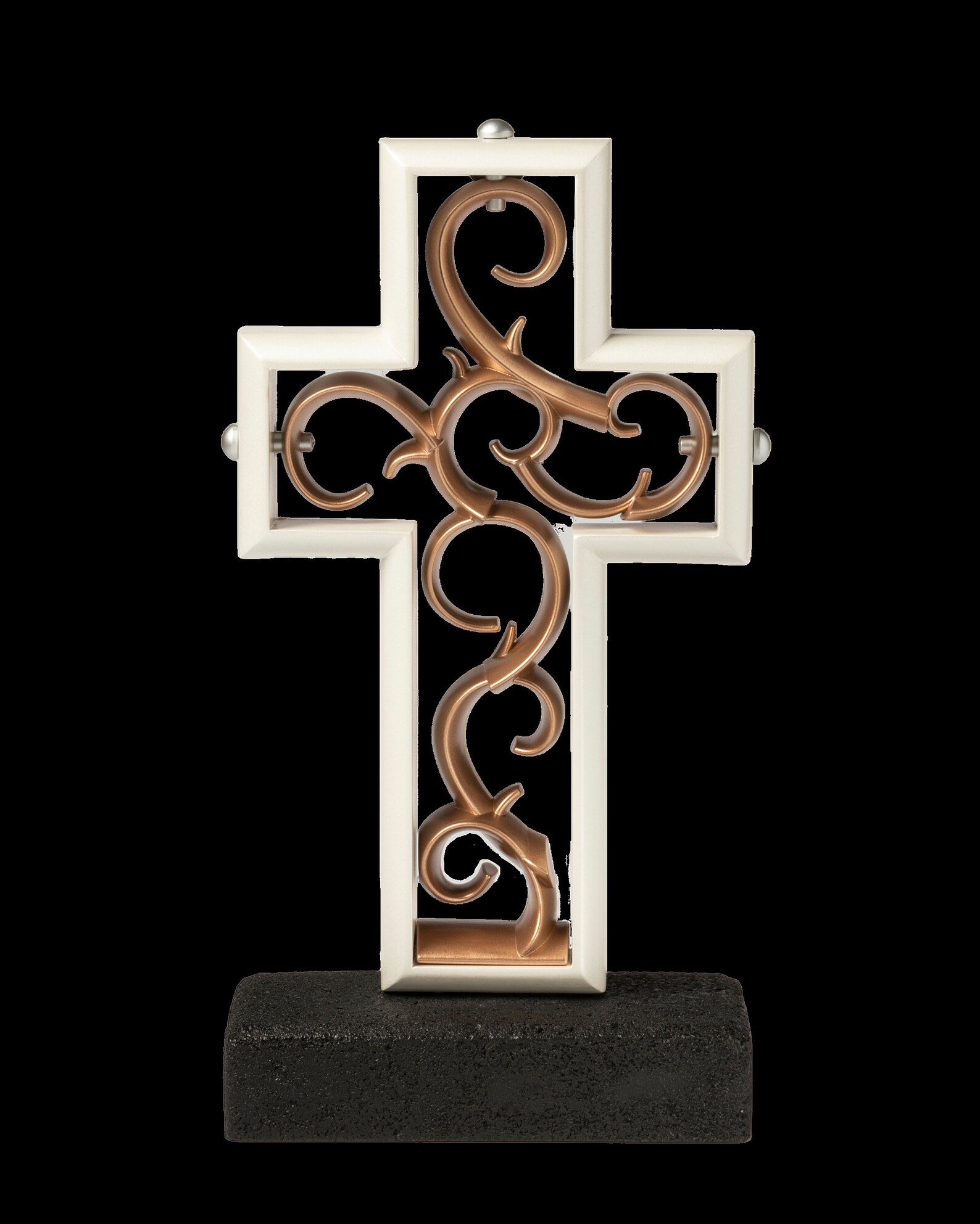 The Unity Cross® Pearl White and Desert Rose Unity Candle - Etsy