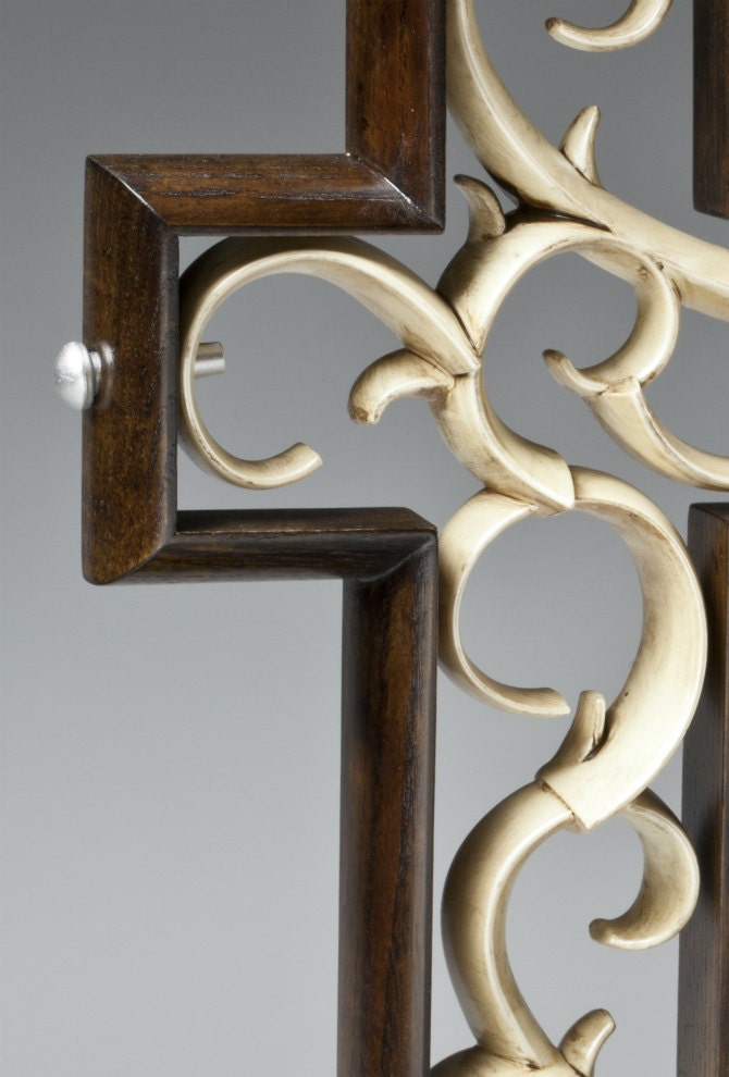 Unity Cross ® Aged Black Umber With Hand Glazed Ivory Color Unity ...