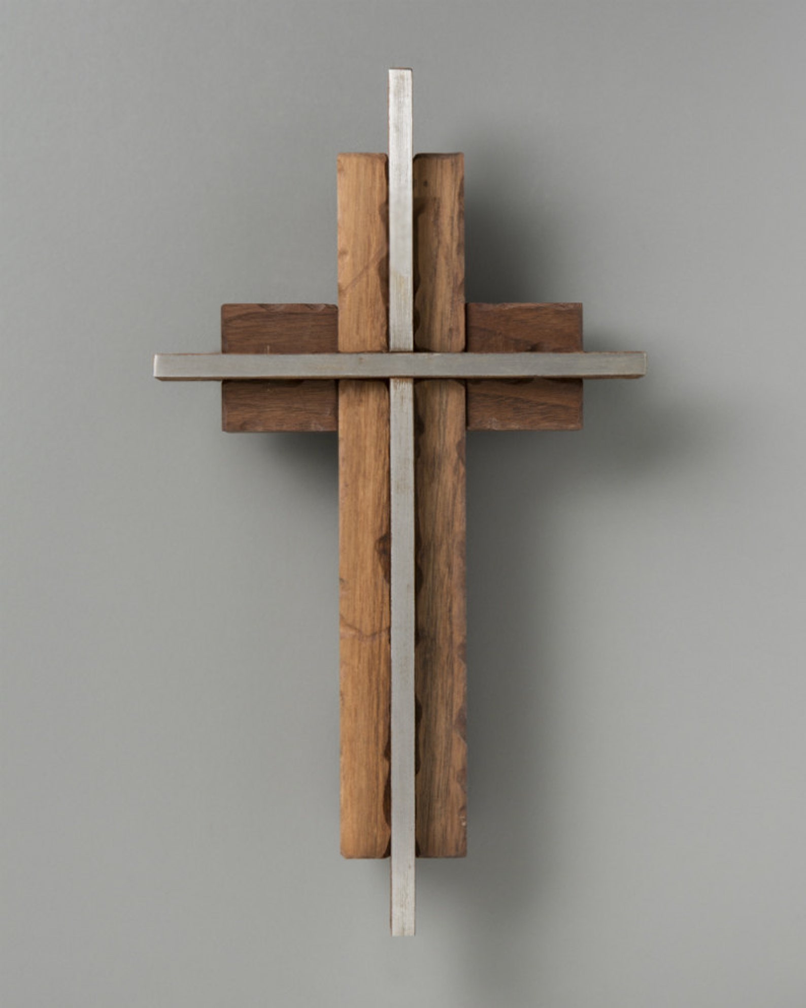 Wedding Unity Cross Hand-finished Black Walnut & Steel Wedding Cross ...