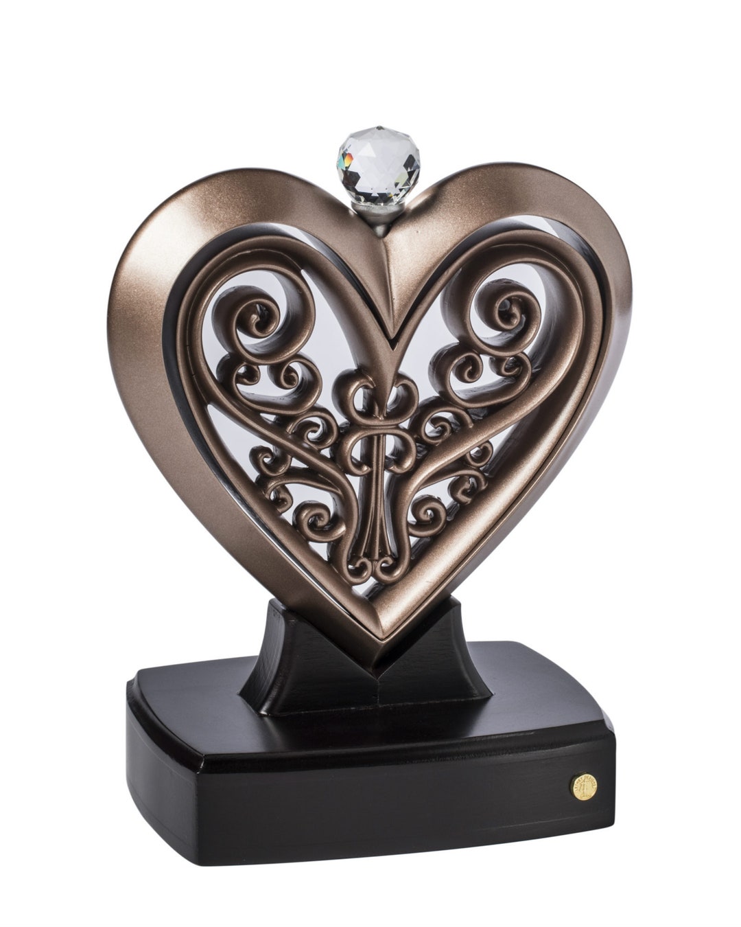 Rose Gold Unity Heart Sculpture: Elegant Wedding Ceremony Alternative ...