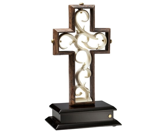 Unity Cross ® Hand Scraped Rustic Beech with Ivory color resin | Etsy