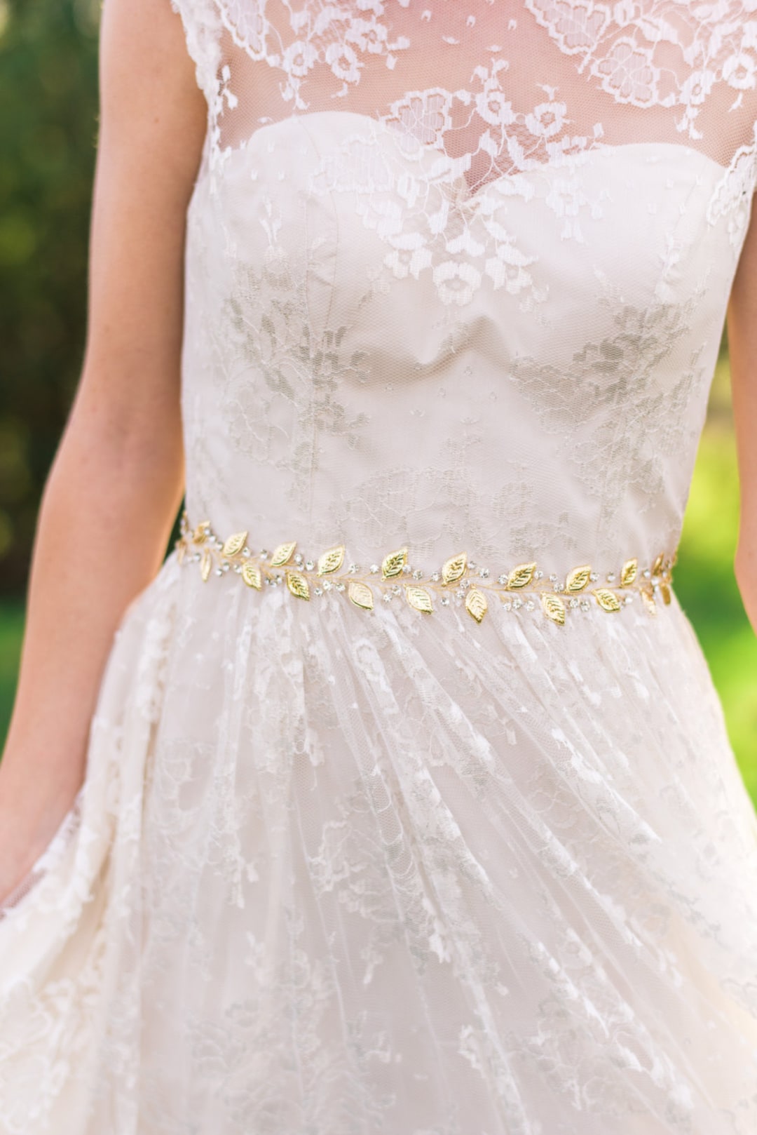 Laurel Leaf Belt Laurel Leaf Sash Bridal Belt Gold Bridal Sash Gold ...