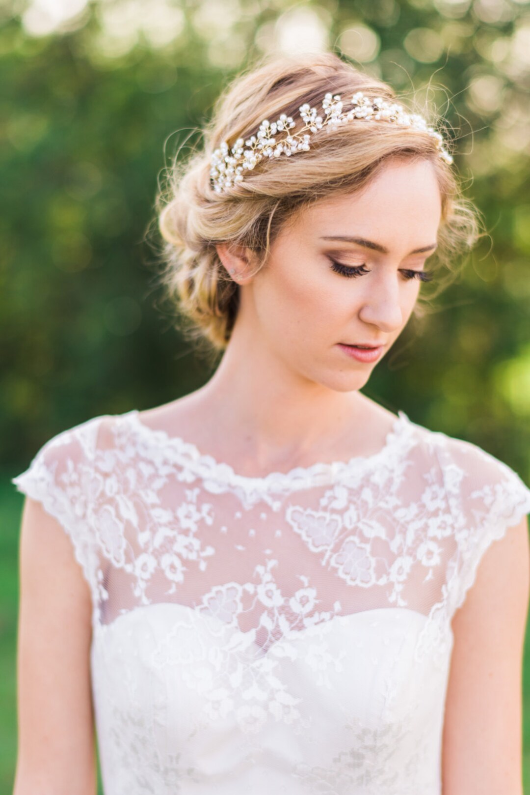 Pearl Bridal Headband Bridal Headband Beaded Headband Crystal Headband ...