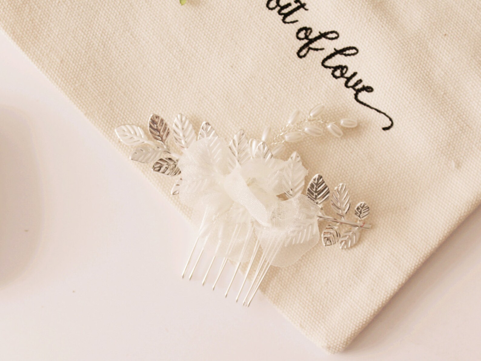 Bridal Laurel Leaf Comb Bridal Leaf Comb Bridal Leaf Headpiece | Etsy