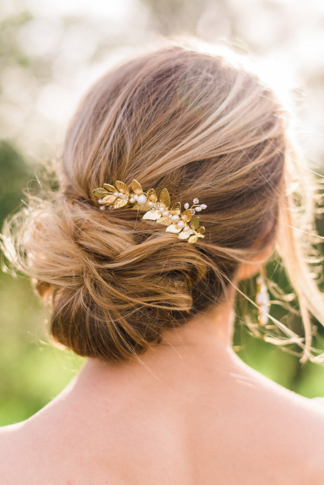 Laurel Leaf Comb Laurel Comb Bridal Hair Comb Bridal Comb Pearl Bridal ...