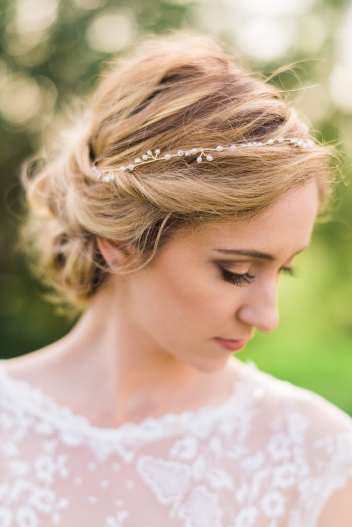 Bridal Gold Headband Pearl Headband Beaded Headband Pearl - Etsy