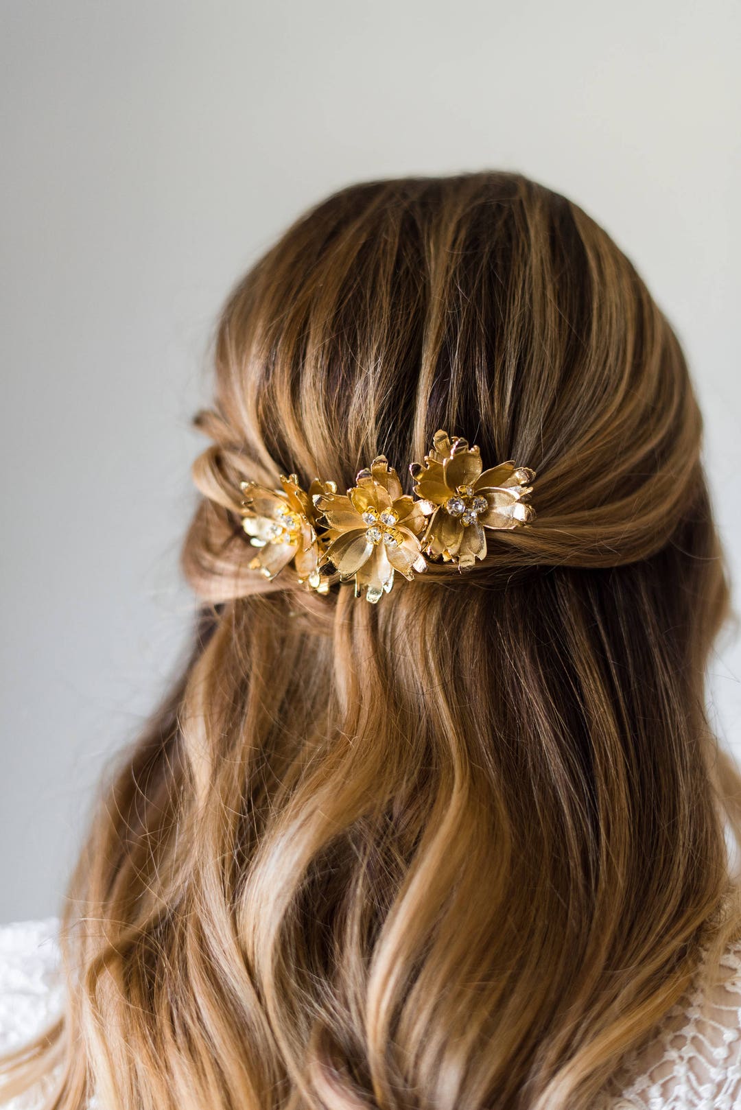 Bridal Comb Bridal Hair Comb Bridal Headpiece Wedding Headpiece Flower ...