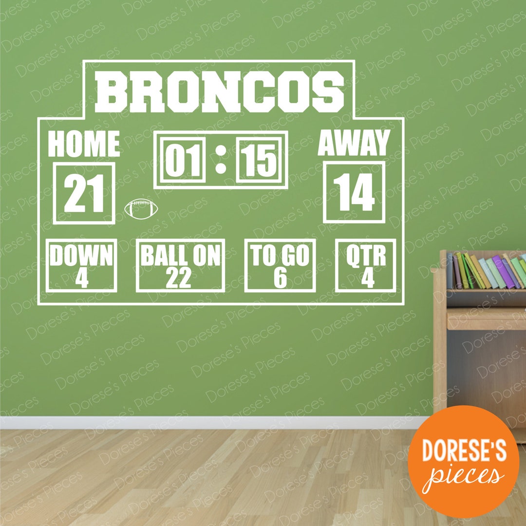 CUSTOMIZED Football Scoreboard and Other Sports Designs Custom Vinyl ...
