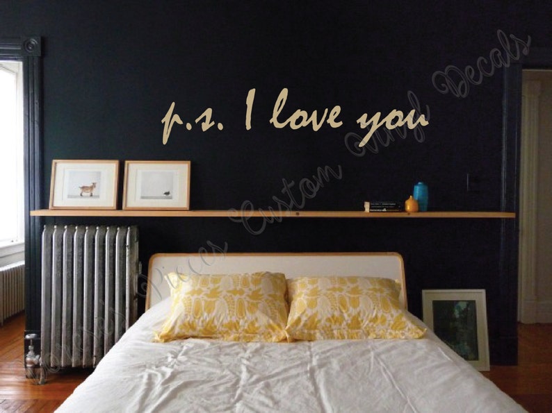 P.s. I Love You Wall Decal Custom Vinyl Lettering and Decals | Etsy