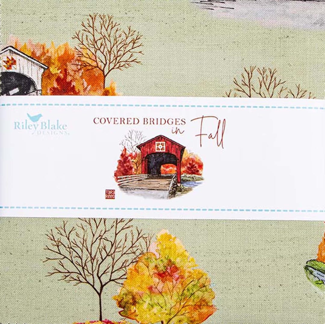Covered Bridges Fabric Charm Pack: Riley Blake 5" Cotton Squares - Etsy