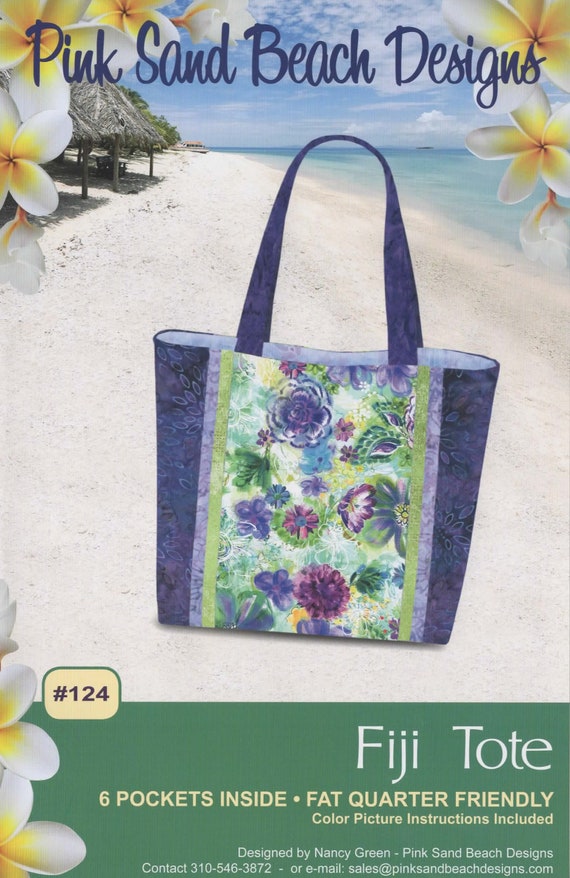 Fiji Tote Sewing Pattern Instructions Tote Bag With Many - Etsy