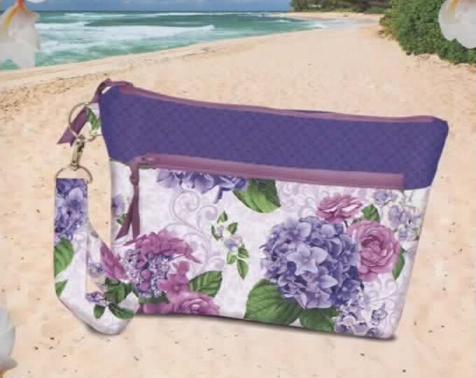 Maui Glam Bag Sewing Pattern Instructions Wristlet Bag With Pockets and ...