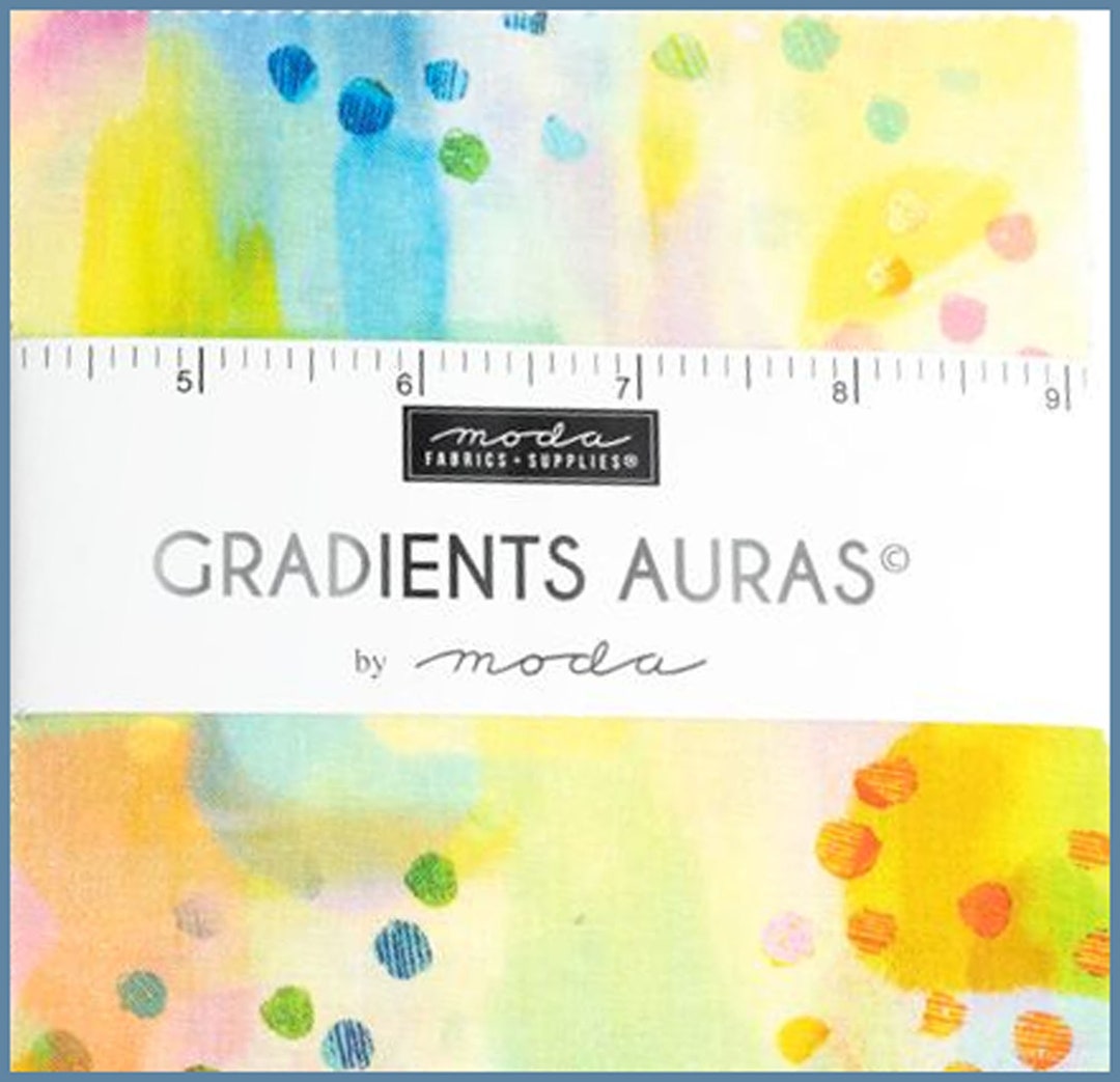 Charm Pack Gradients Auras by Moda of 42 - 5 Inch Cotton Squares - Etsy
