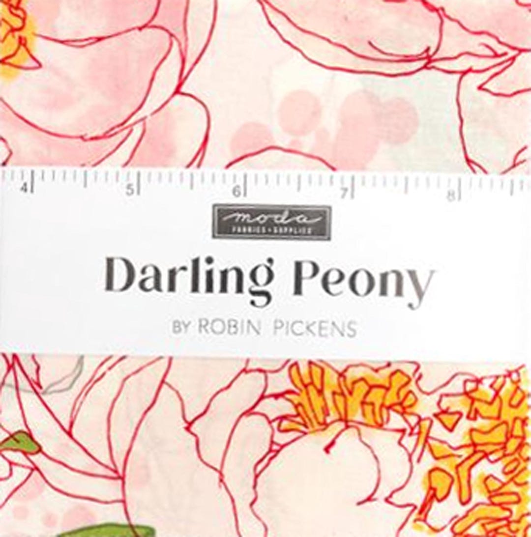 Moda Charm Pack Darling Peony - 42 - 5 Inch Cotton Squares - Etsy