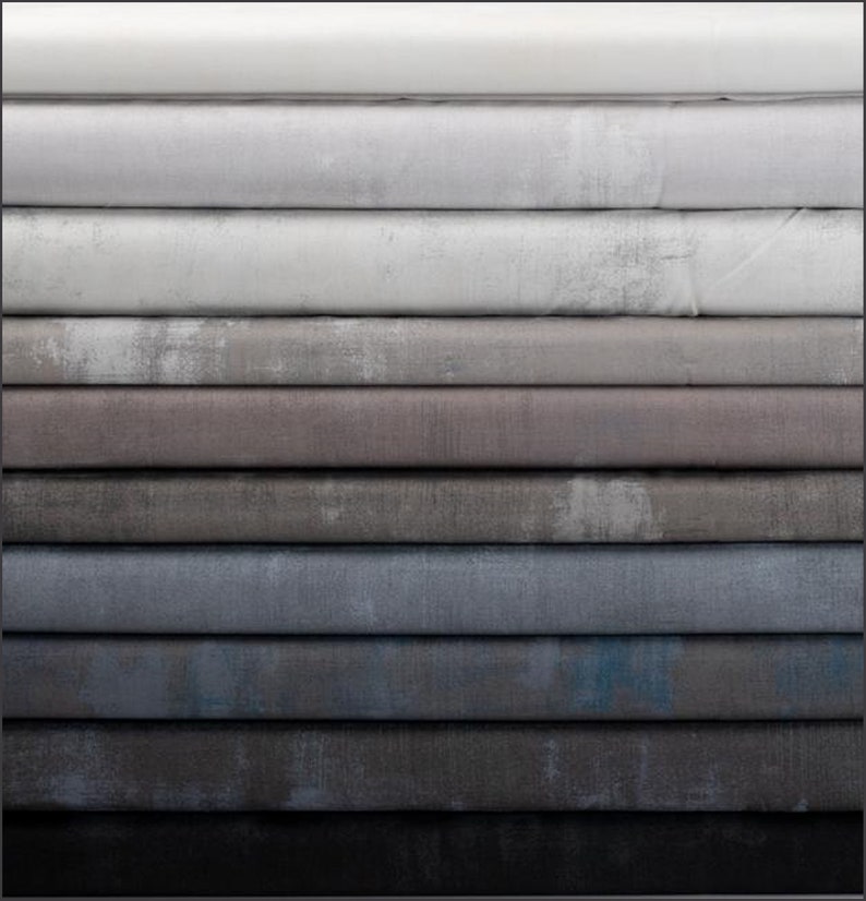 Moda Grunge Basics - Silver Linings Fat Quarter Bundle 10 Cuts 18" X 21 ...