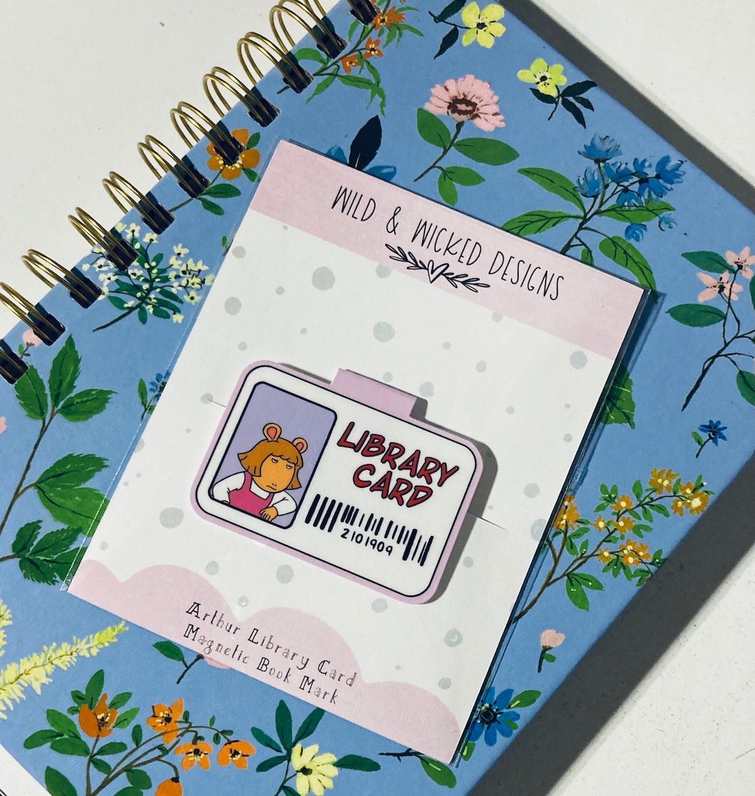 DW - Book Club - Arthur - Library Card - Gifts for Librarian - Double ...