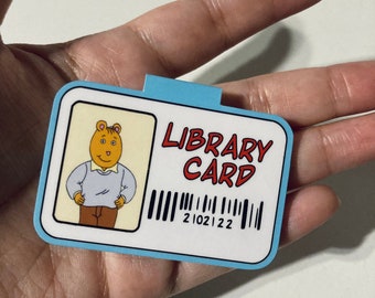 Arthur Book Club Library Card Gifts for Librarian | Etsy