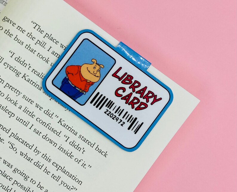 Binky Book Club Arthur Library Card Gifts for | Etsy