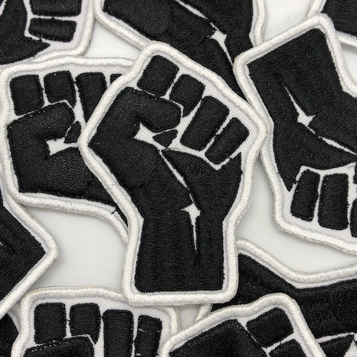 Black Lives Matter Raised Fist Patch profits Donated | Etsy