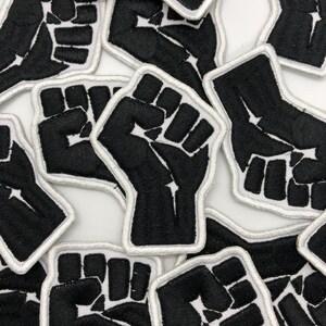 Black Lives Matter Raised Fist Patch profits Donated - Etsy