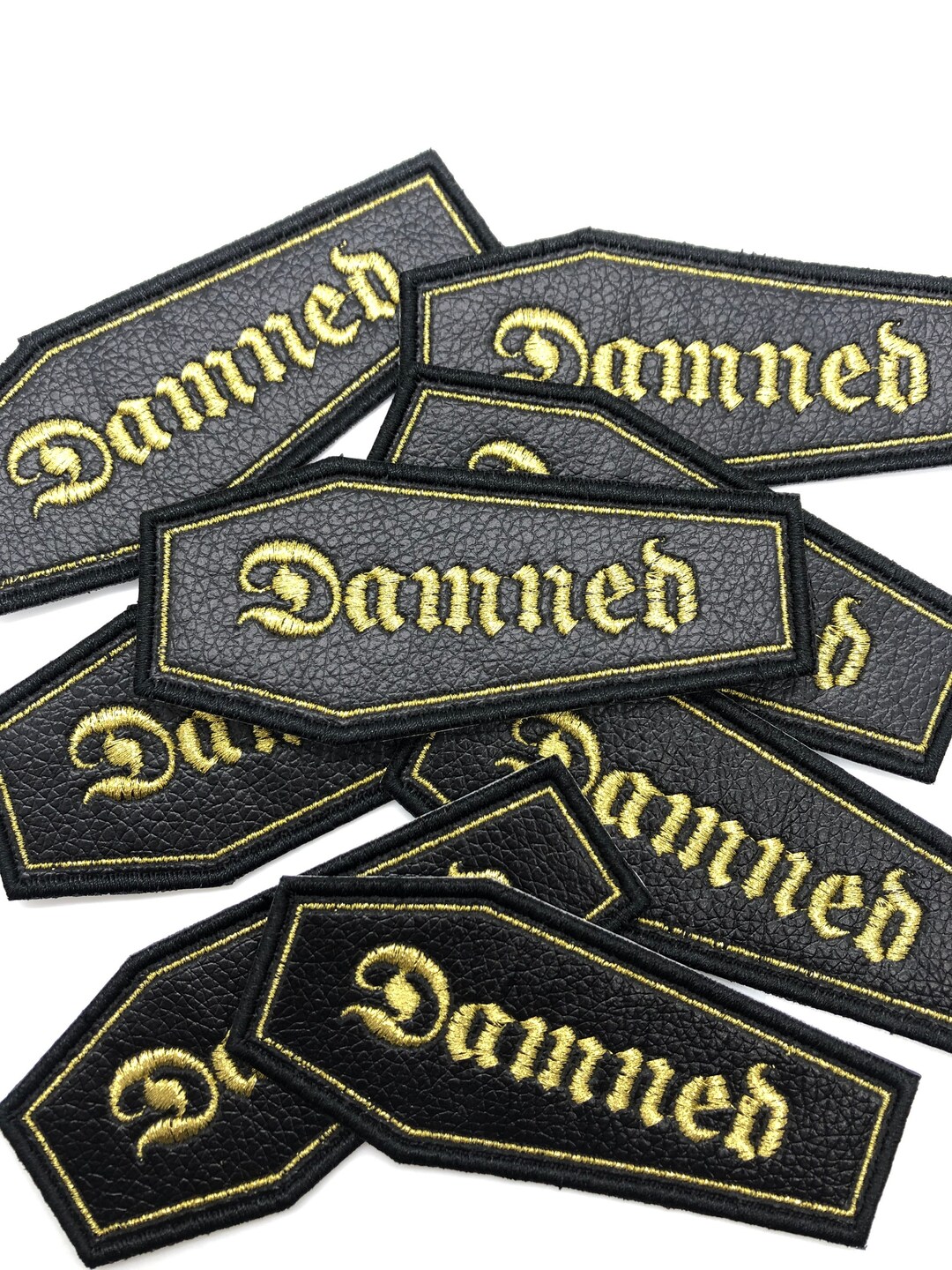 The Damned Faux Leather Coffin Patch - Etsy