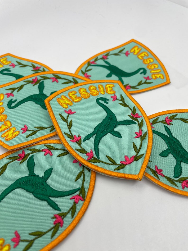 Nessie Crest Patch - Etsy