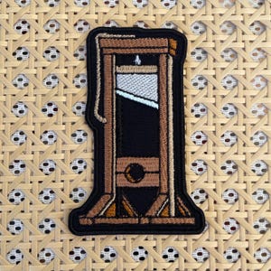 Guillotine Patch - Iron on OR Hook Fastener Options Available - Etsy
