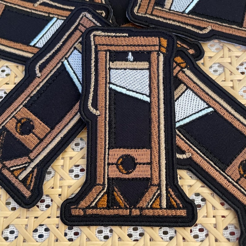 Guillotine Patch - Iron on OR Hook Fastener Options Available - Etsy