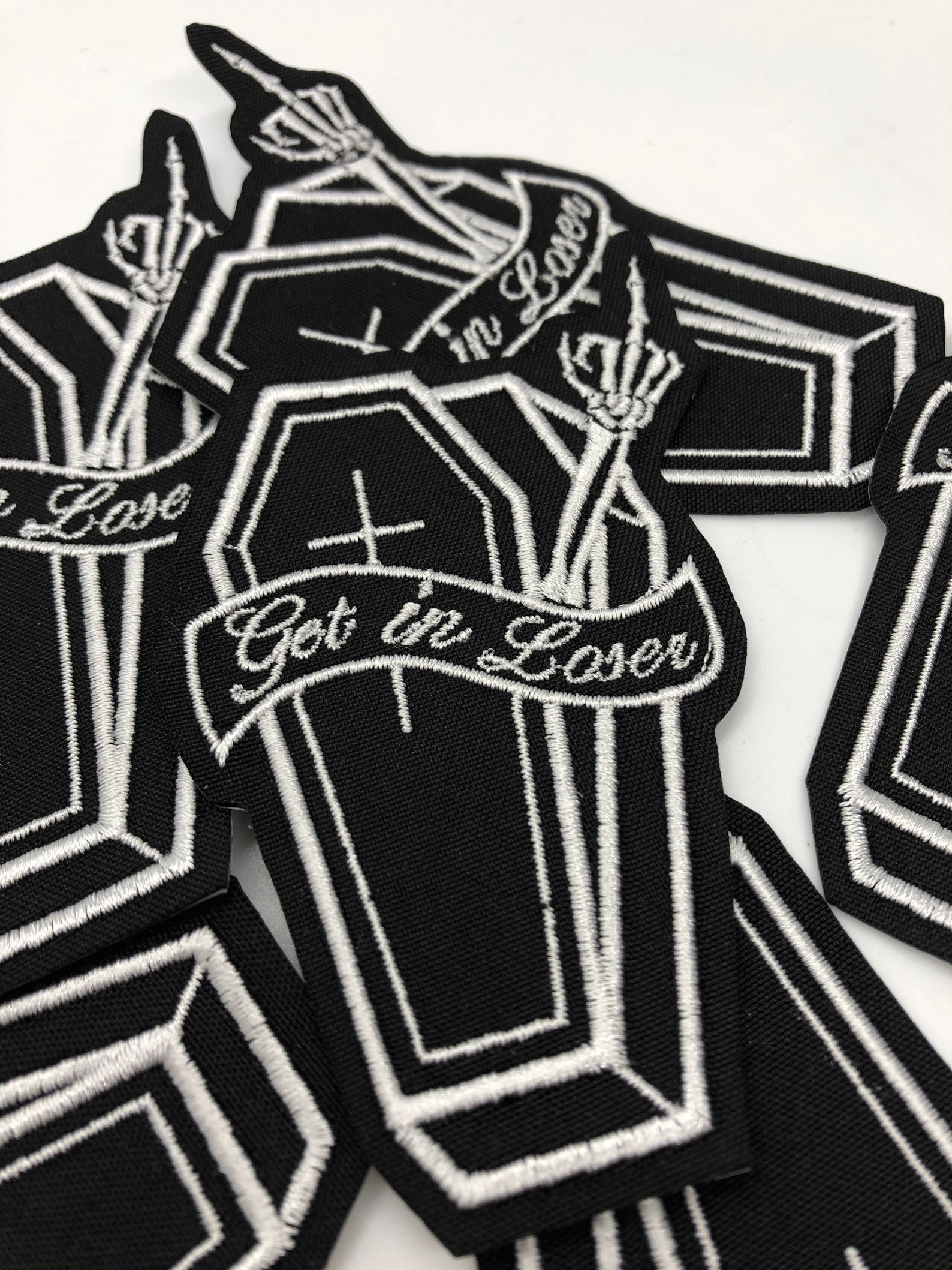 Get in Loser Coffin Patch - Etsy