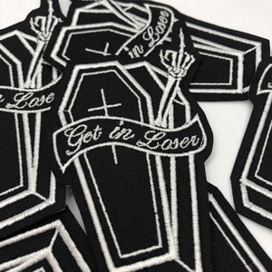 Get in Loser Coffin Patch - Etsy