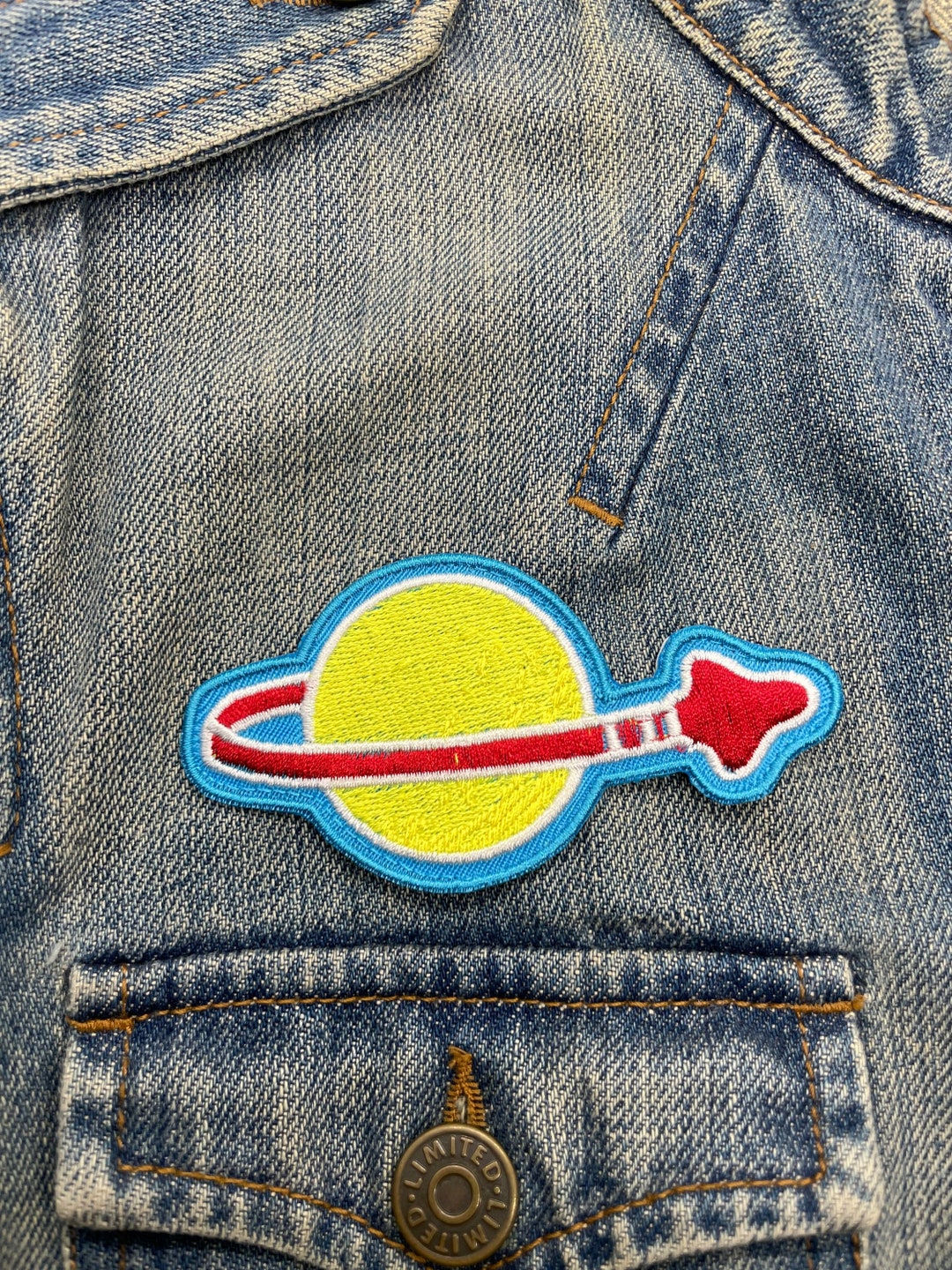 Spaceman Patch - Iron on OR Hook Fastener Backing Options - Etsy