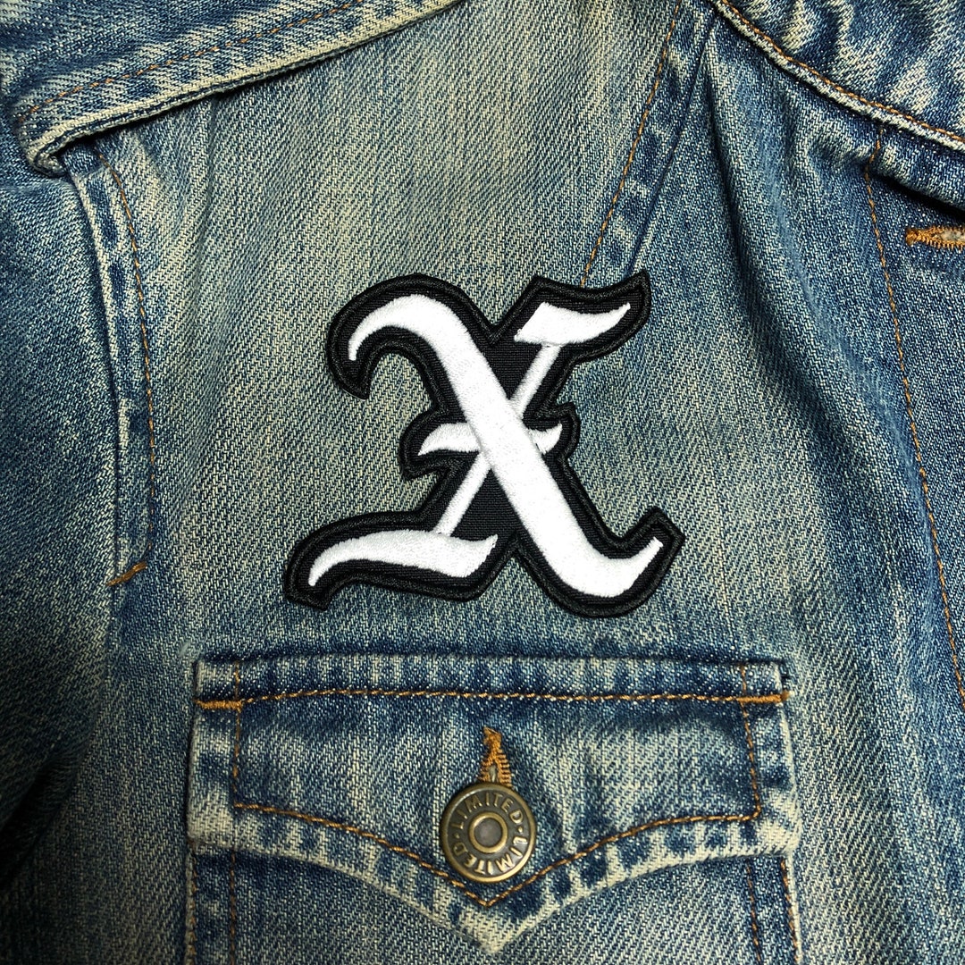 X - Patch - Iron on OR Hook and Loop Options - Etsy