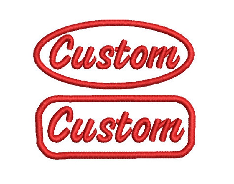 Custom Embroidered Name Patch, Iron-on or Hook Fastener, 3.5” - Etsy