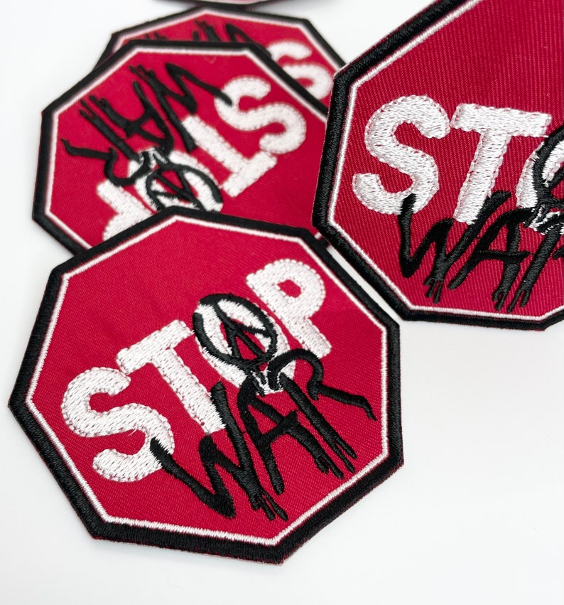 Stop War Embroidered Patch - Etsy