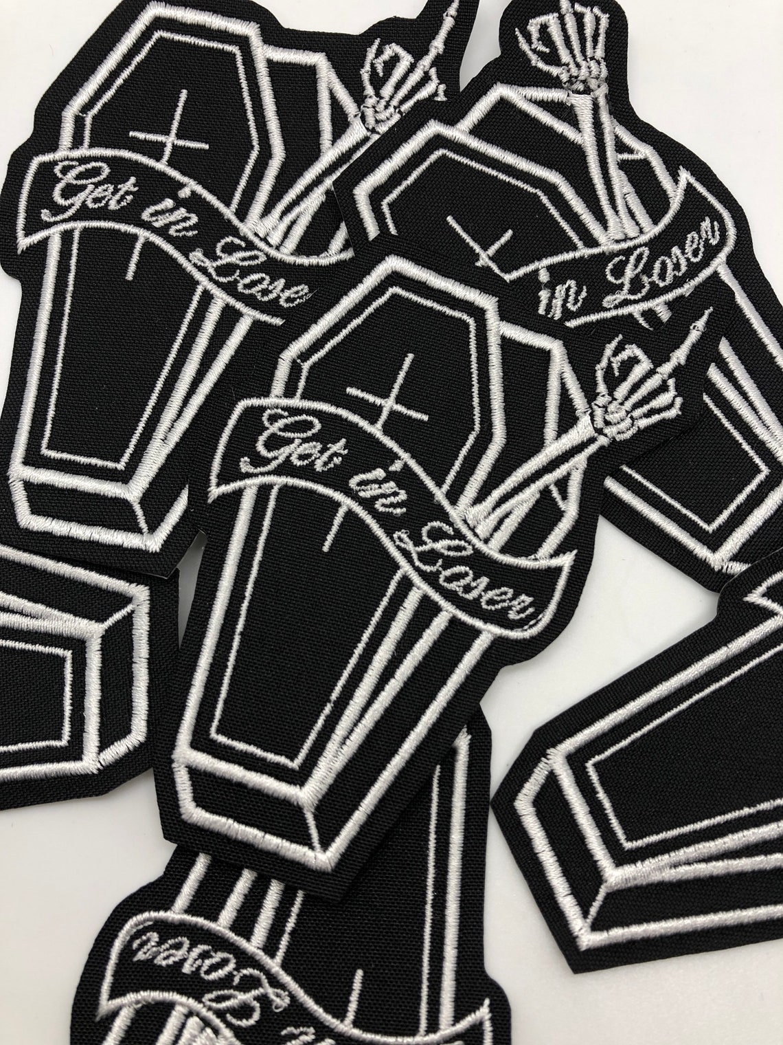 Get in Loser Coffin Patch - Etsy