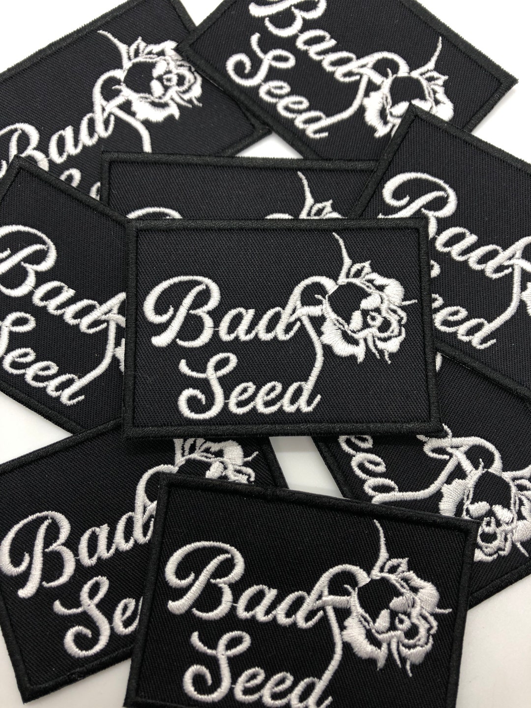 Bad Seed With Skull Flower Patch - Etsy
