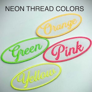 Custom Vintage Style Name Tag-choice of Color / Iron On, Hook Fastener ...