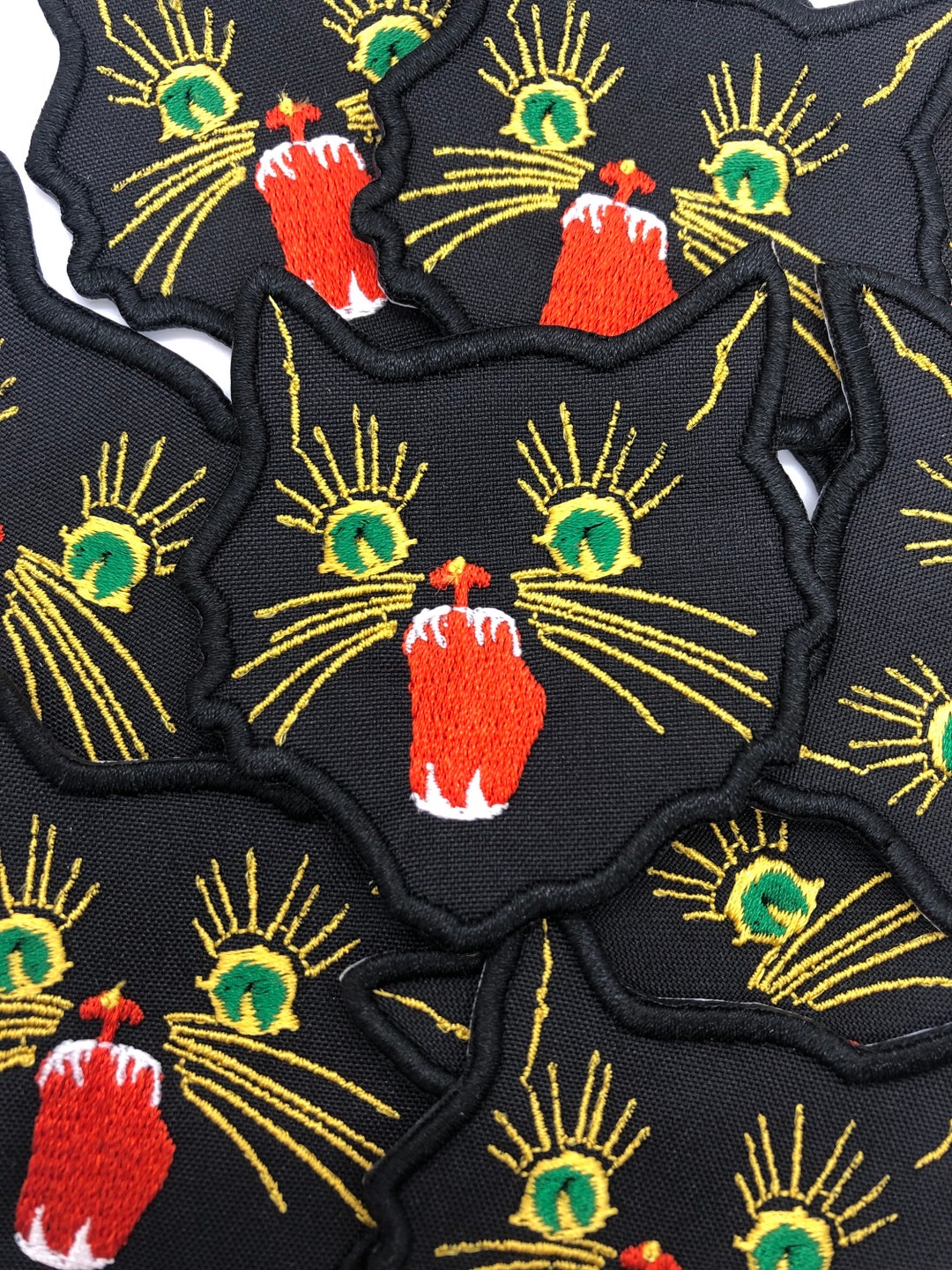 Crazy Screaming Cat Patch - Etsy