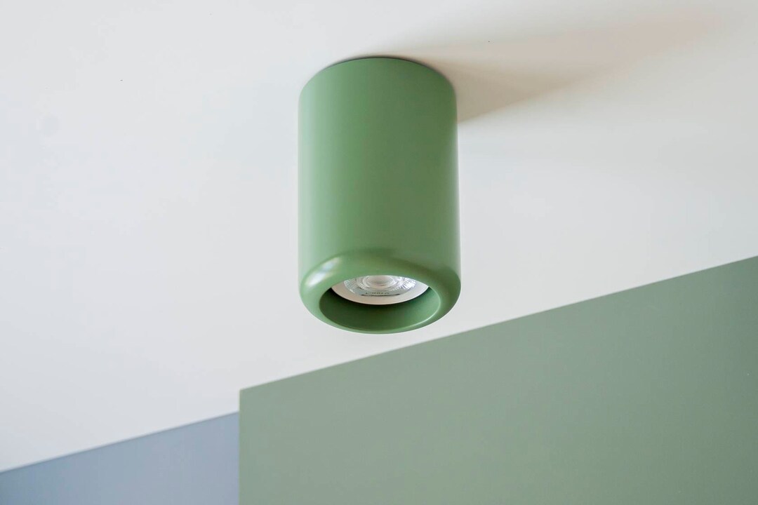 PB Ceiling Simple Minimalistic Colorful Direct Lamp - Etsy