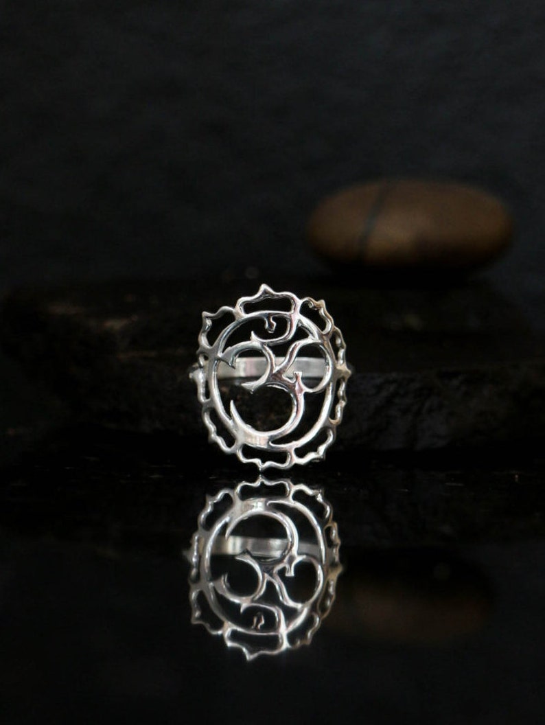 Silver Om Ring Ohm Ring Sterling Silver Om Jewelry Ohm | Etsy