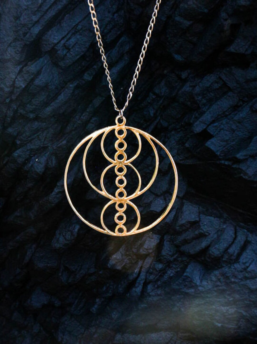 18k Solid Gold Nikola Tesla Pendant, Fibonacci Necklace, 369 Nikola ...