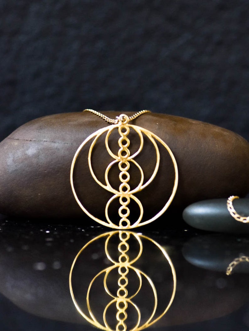 14k Gold Big Nikola Tesla Pendant 369 Harmonious - Etsy