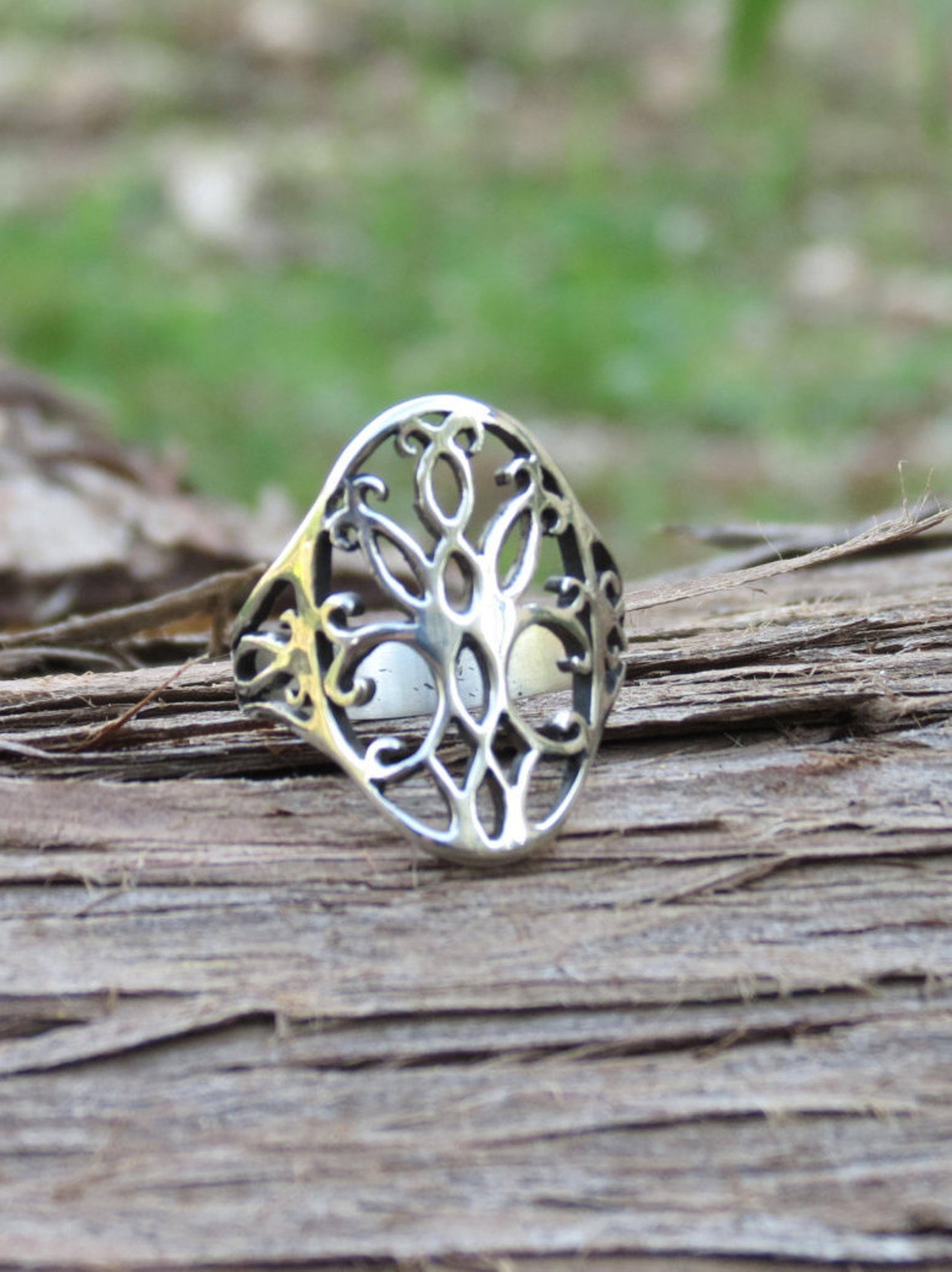 Zilveren boom van het leven ring boom van het leven ring - Etsy Nederland