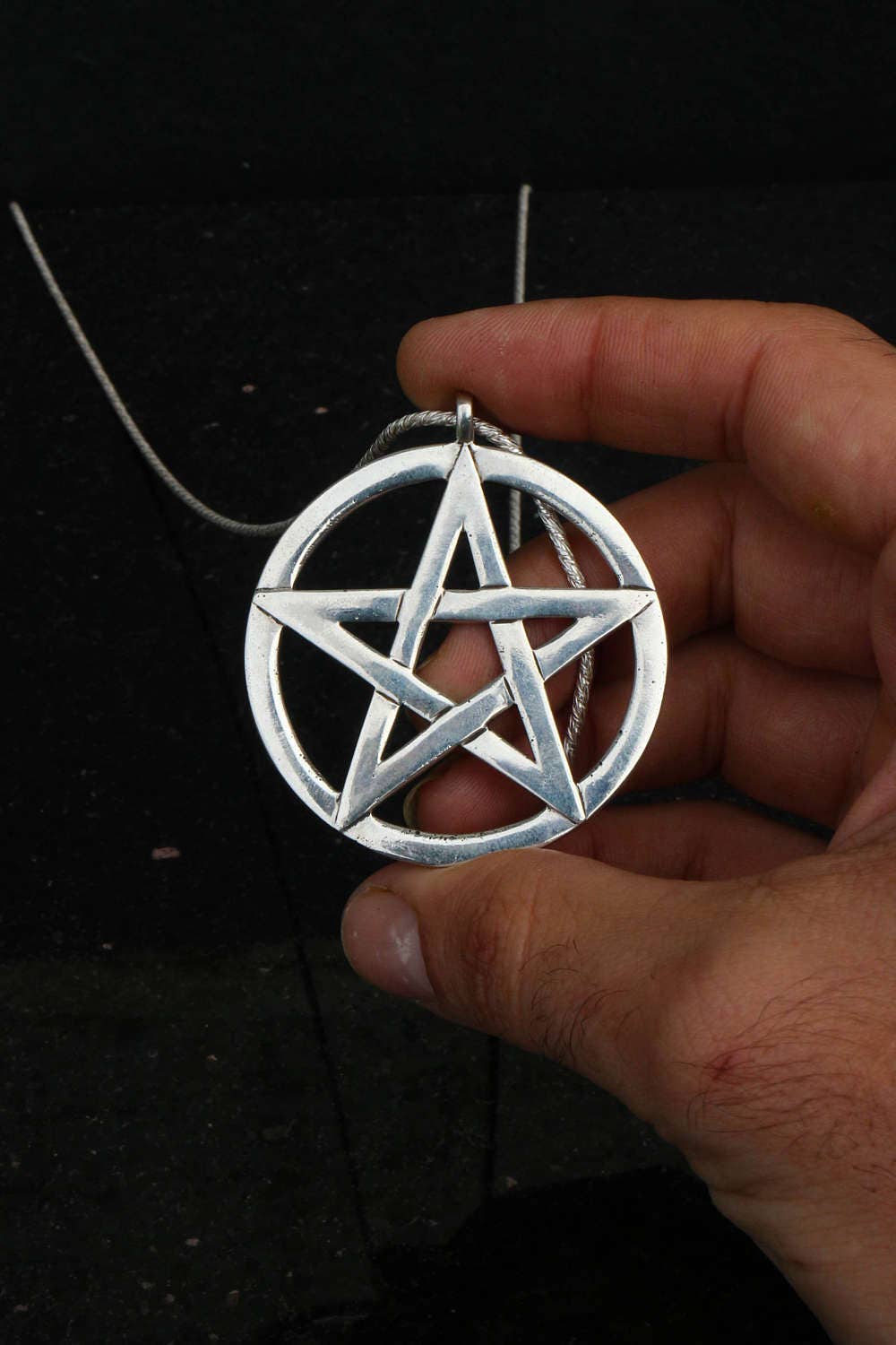XL size Pentagram pendant sterling silver large Pentagram | Etsy