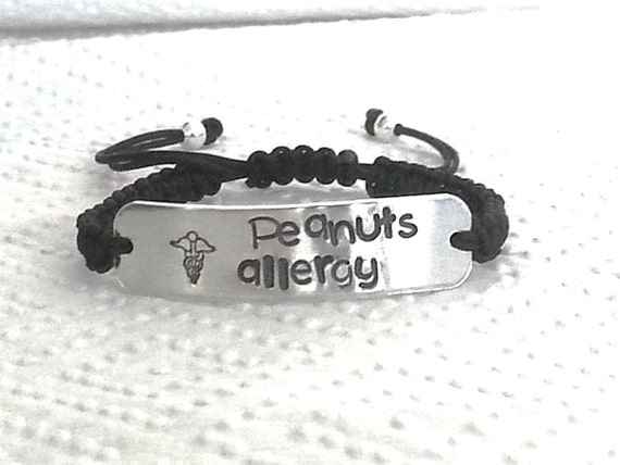 1 X Personalized Medical Allergy Alert Adjustable Bracelet - Etsy