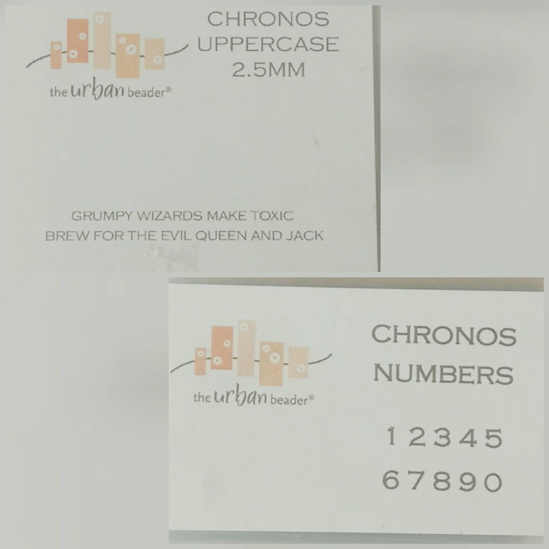 DESTASHED - Chronos 2.5mm Unicase and Numbers Alphabet Letter Set ...