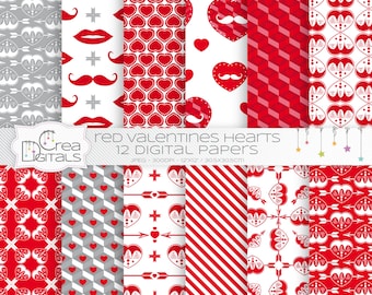 Valentines day paper | Etsy