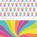 Sweet Candy Shop Digital Paper Pink Seamless Pattern Rainbow - Etsy