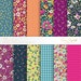 Floral Digital Paper,teal, Hot Pink, Teal and Purple Seamless Pattern ...